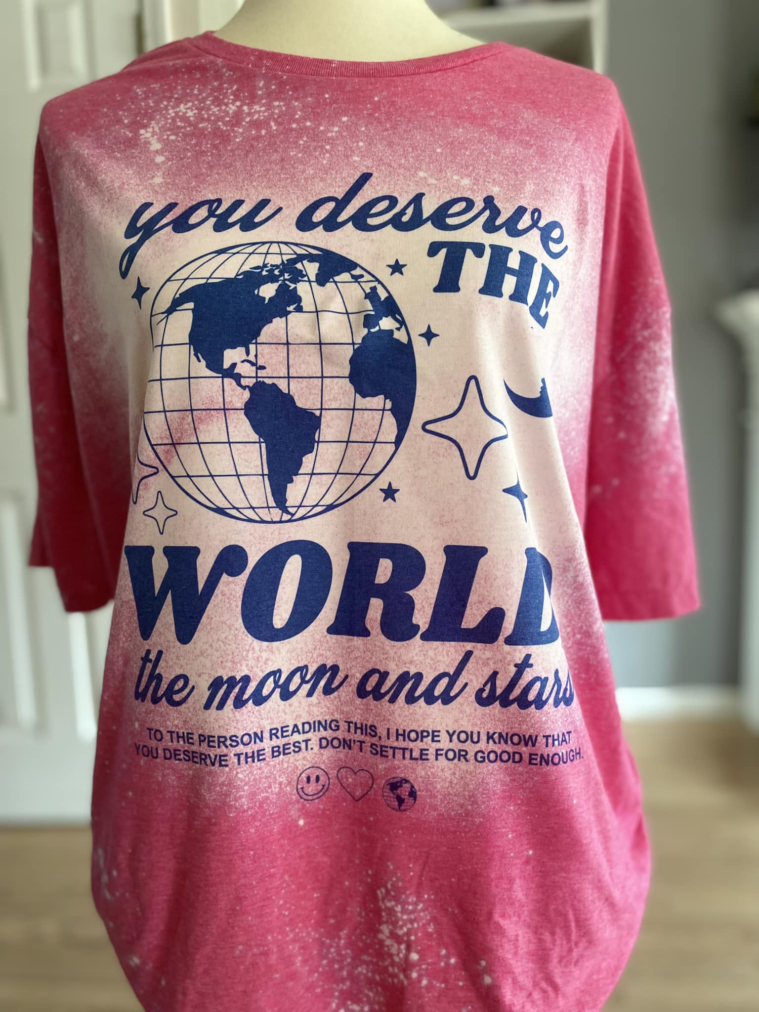 You deserve the world tee – LadybugTutus