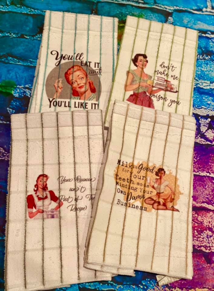 Inappropriate kitchen towels – LadybugTutus